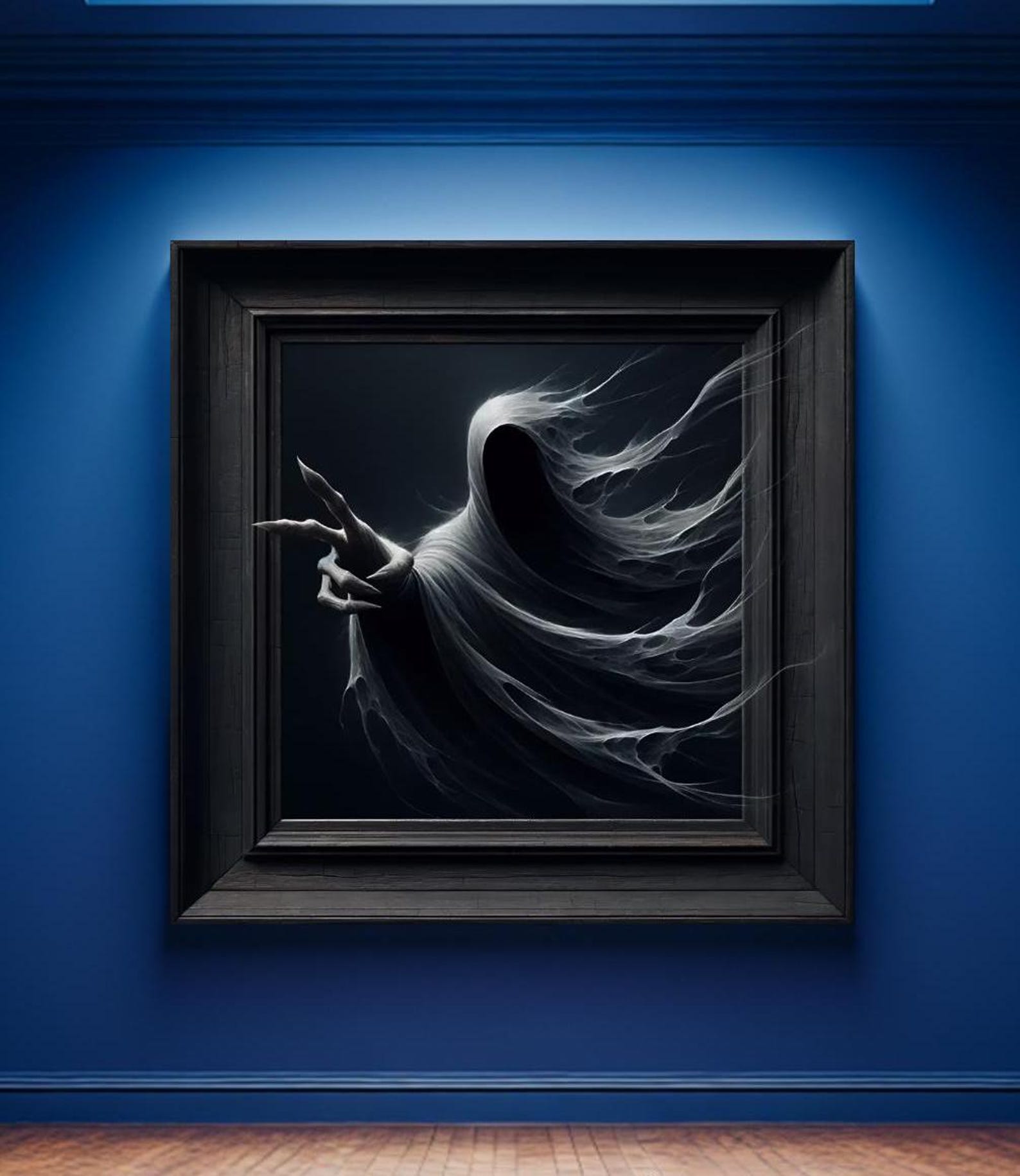 Peaceful Ghost Wall Art 3D Unique Optical Illusion Dark Academia ...