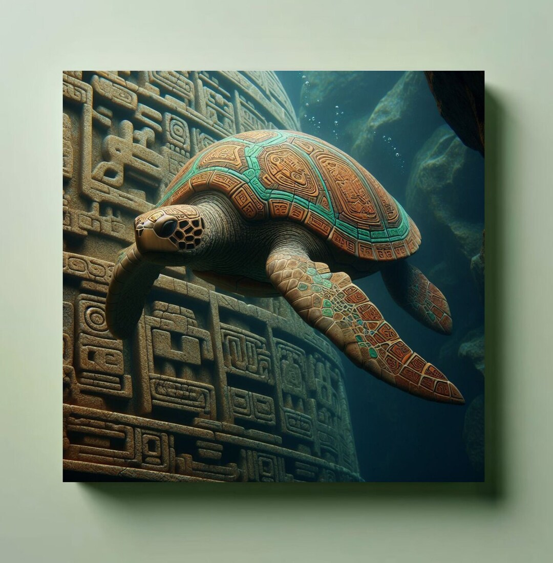 Sea Turtle Ocean Print Gift Art Sea Turtle Lover Gift Print Animal Art ...