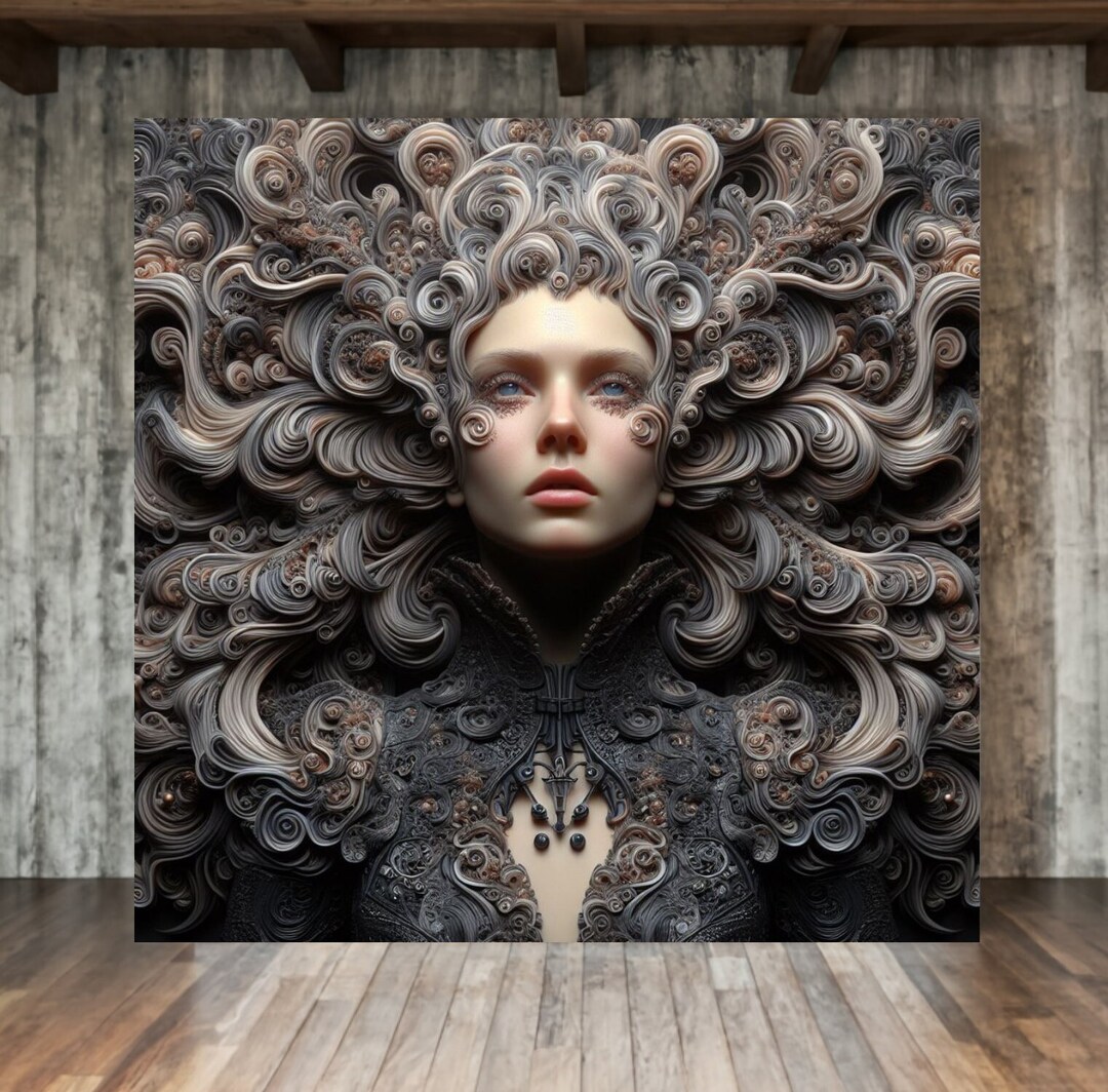 Goth Wall Art Black Lace Wall Art Dark Academia Gothcore Wall Decor ...