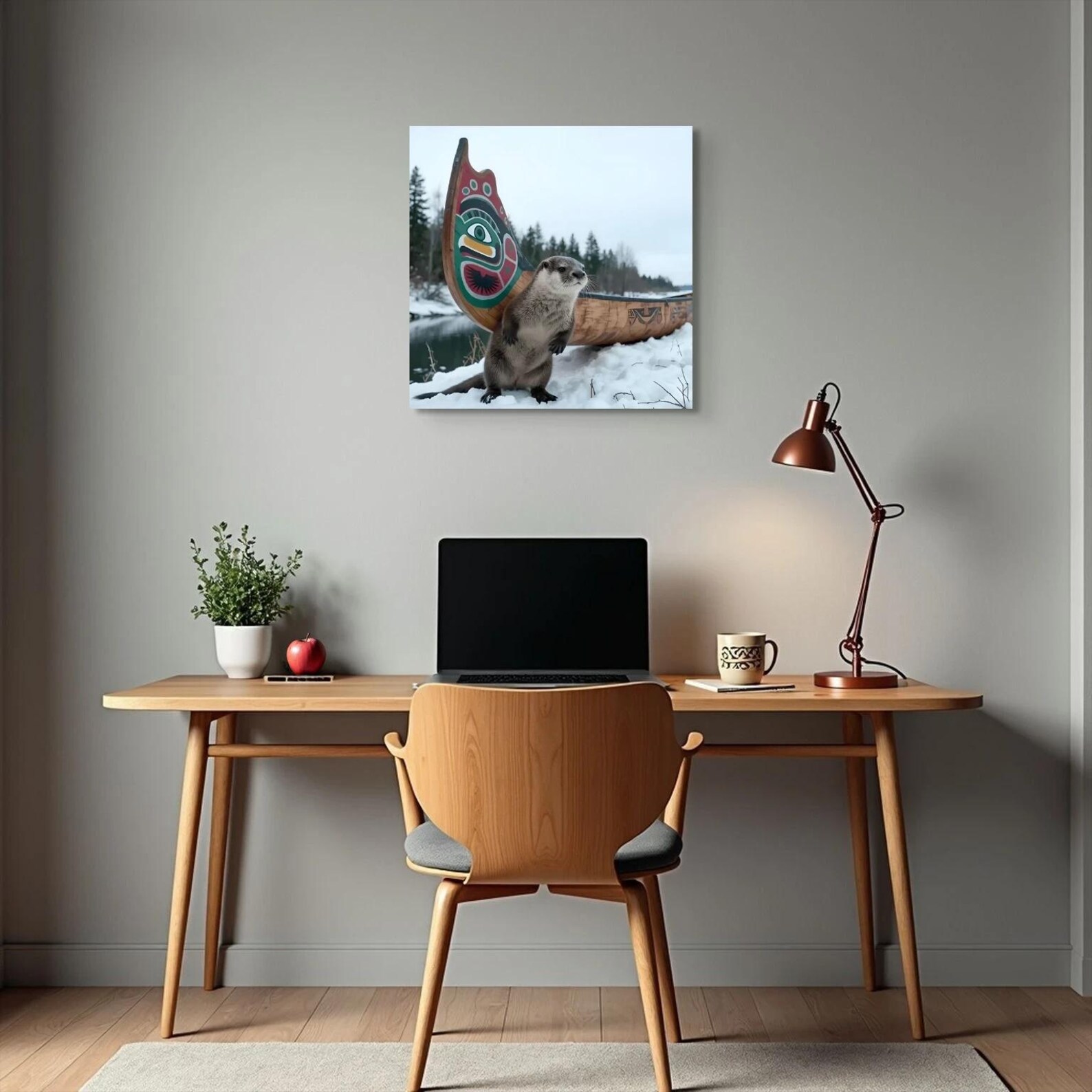 Haida First Nations Otter Wall Art Coast Salish Pacific Northwest Haida ...