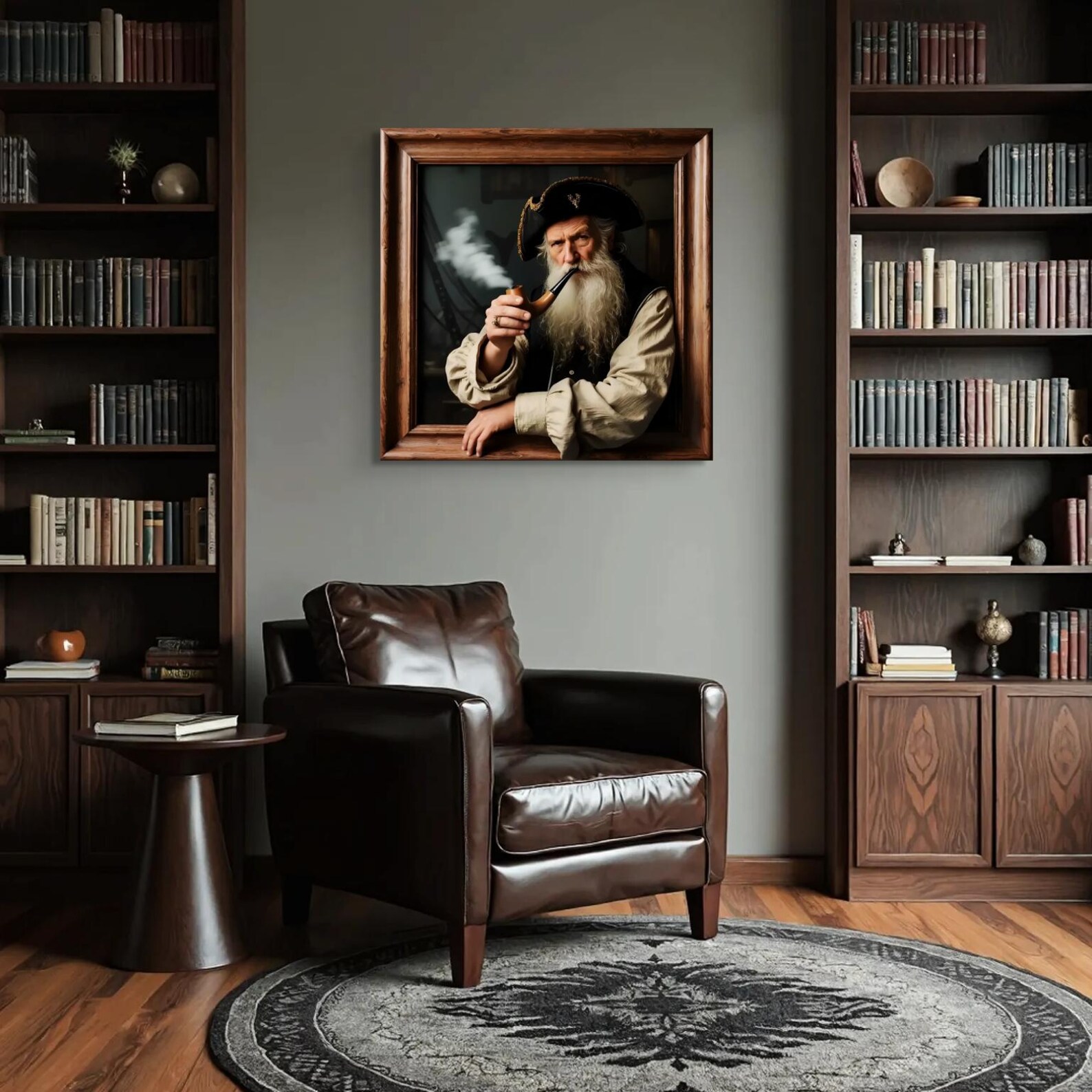 Sea Captain Wall Art 3D Unique Optical Illusion Historical Antique ...