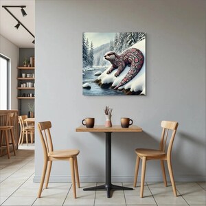 Haida First Nation Otter Wall Art Abstract Coast Salish Pacific ...