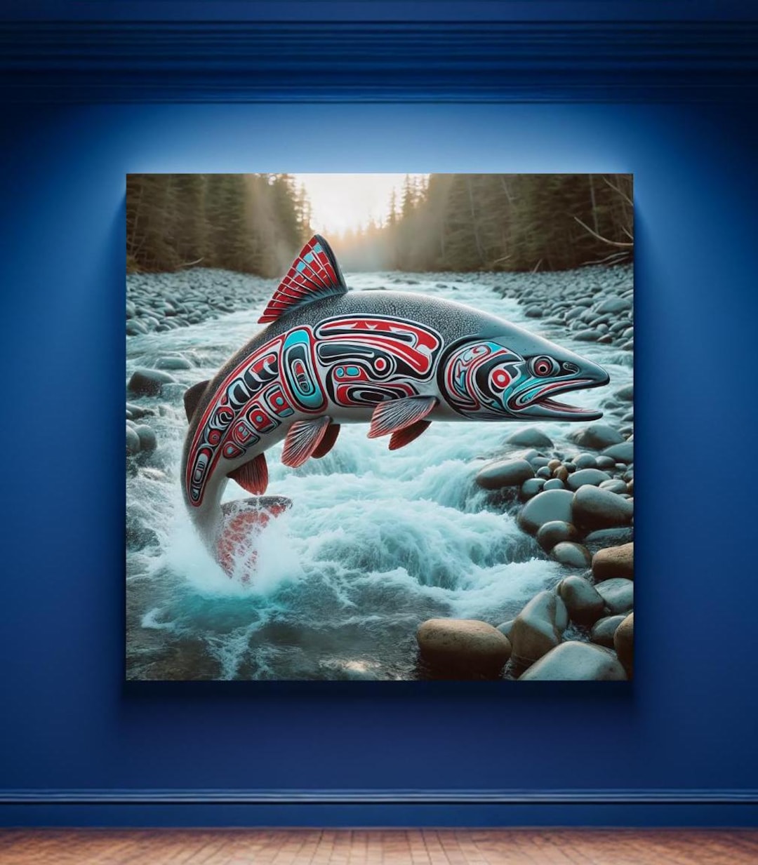 Haida First Nations Salmon Wall Art Pacific Northwest Coast Salish ...