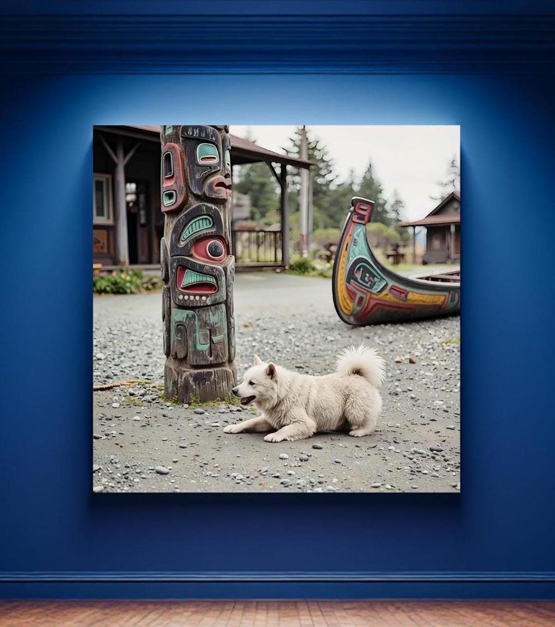 Coast Salish Woolly Dog Wall Art Comox Clallam First Nations Extinct ...
