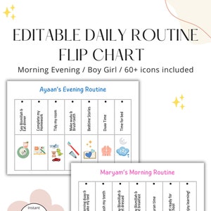 Muslim Daily Routine Flip Chart /visual Aid Chart for Boys Girls ...