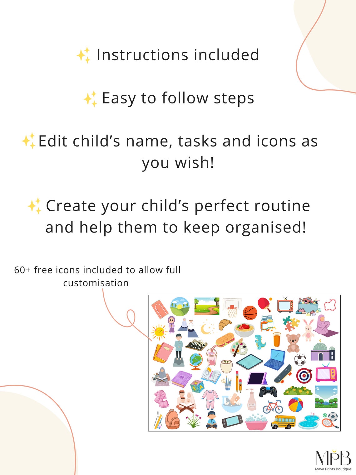 Muslim Daily Routine Flip Chart /visual Aid Chart for Boys Girls ...