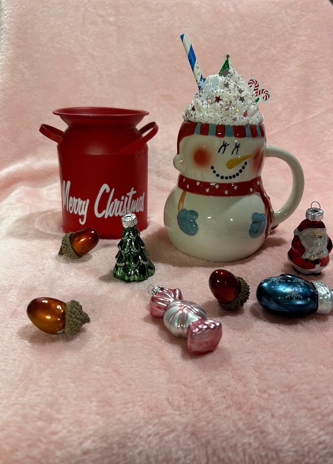 Candy Shop Snowman Decorations for Display , Fake Snowman With Shimmer ...