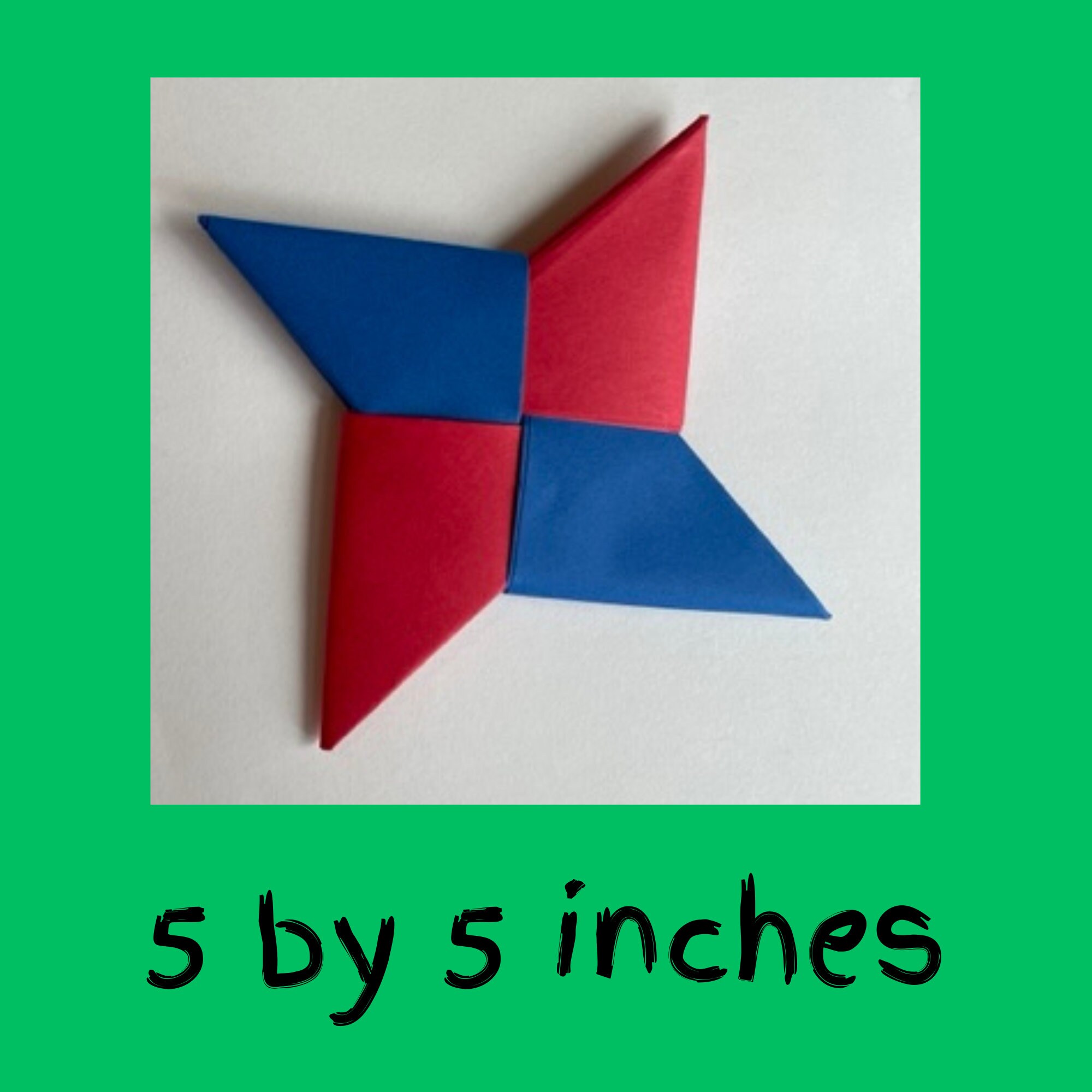 Colorful Paper Ninja Stars- Set of 10, Party Favors, Ninja Decorations ...