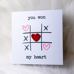 Crochet Removable Heart Greeting Card - Etsy