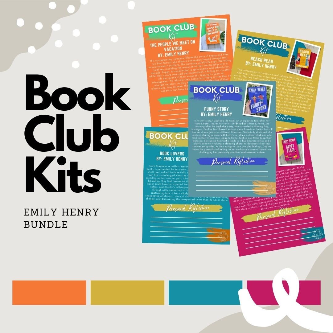 Book Club Kit - Emily Henry Bundle - Etsy