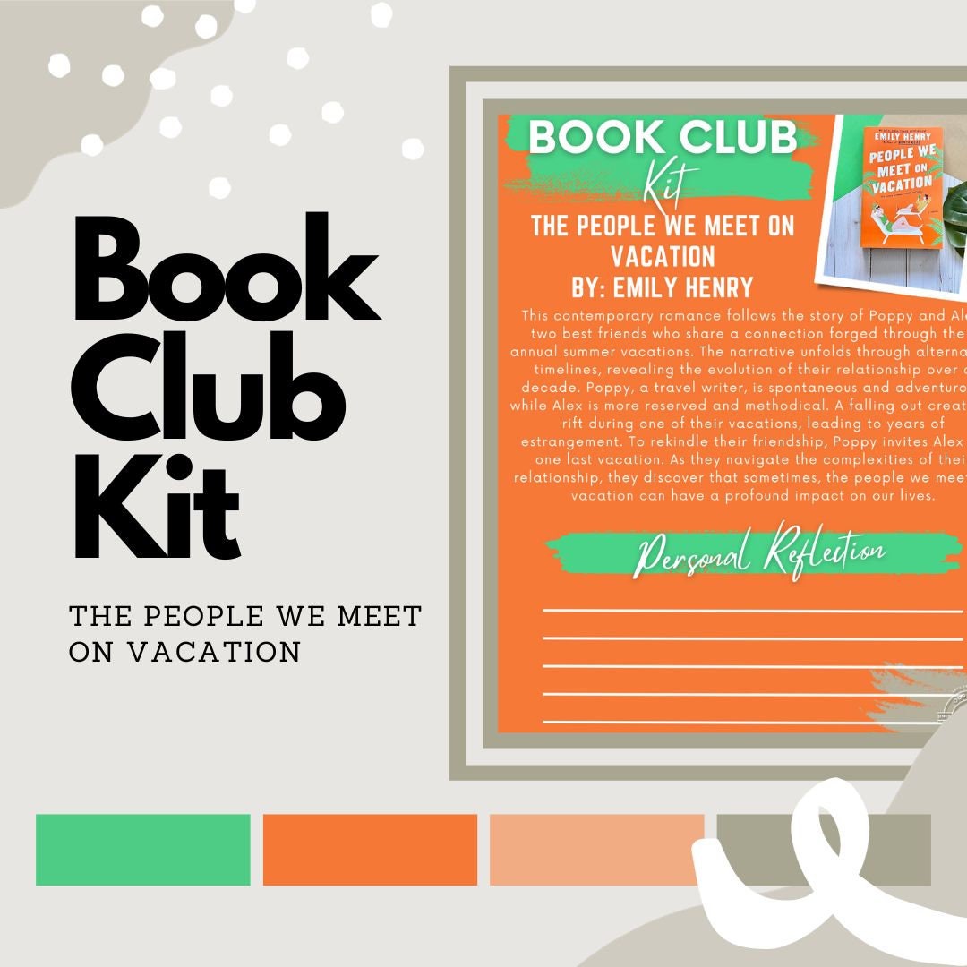 Book Club Kit - the People We Meet on Vacation - Etsy
