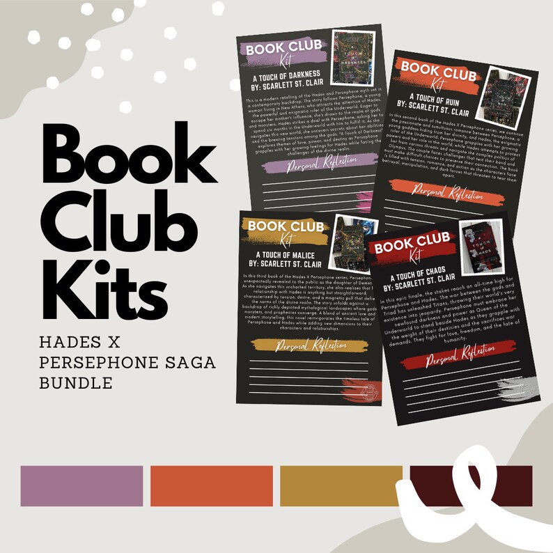 Book Club Kit - the Hades X Persephone Bundle - Etsy
