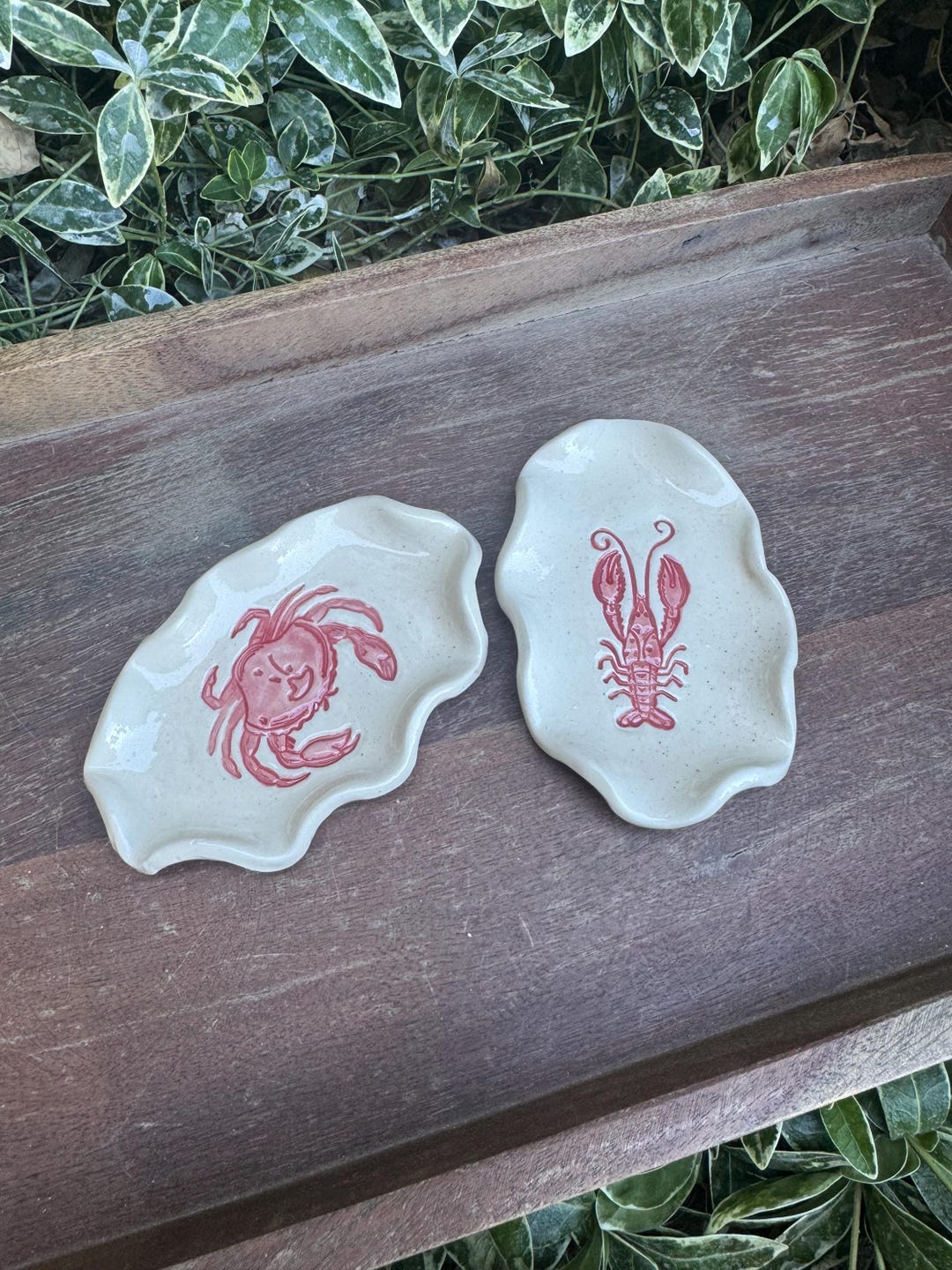 Handmade Ceramic Lobster Trinket Dish: Coastal Jewelry Tray - Etsy