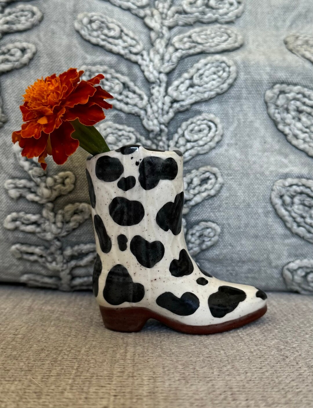 Miniature Boot Bud Vase/ Western Retro Decor / Cowboy Boot / Handmade ...