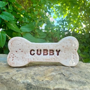 Handmade Ceramic Dog Bone Photo Holder: Pet Best Friend Gift - Etsy