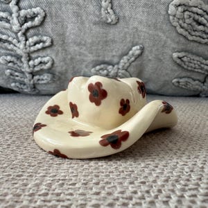 Handmade Ceramic Cowboy Hat Photo Holder: Western Decor - Etsy
