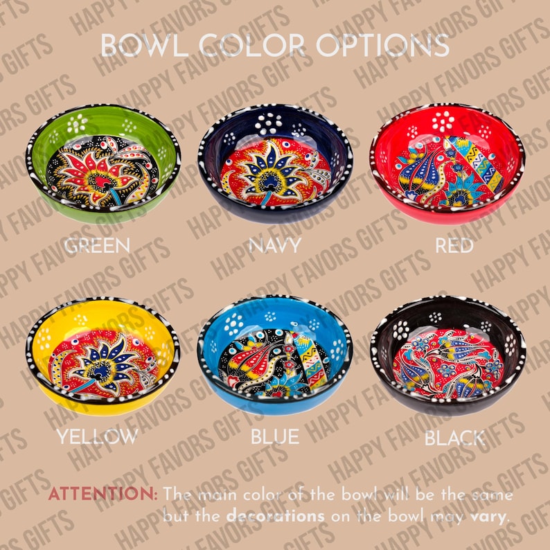 Turkish Ceramic Bowl, Wedding Favors, Engagement Gifts, Bridal Shower ...