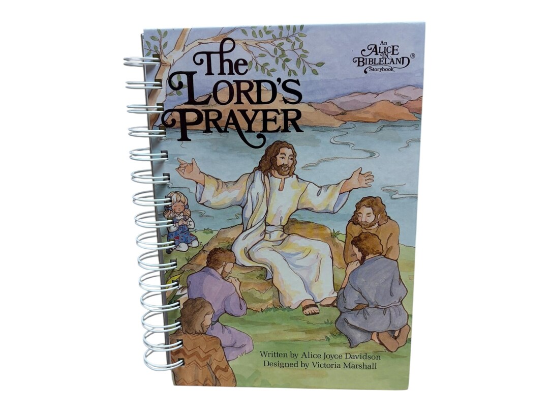 The Lord's Prayer - Upcycled Book Journal - Etsy