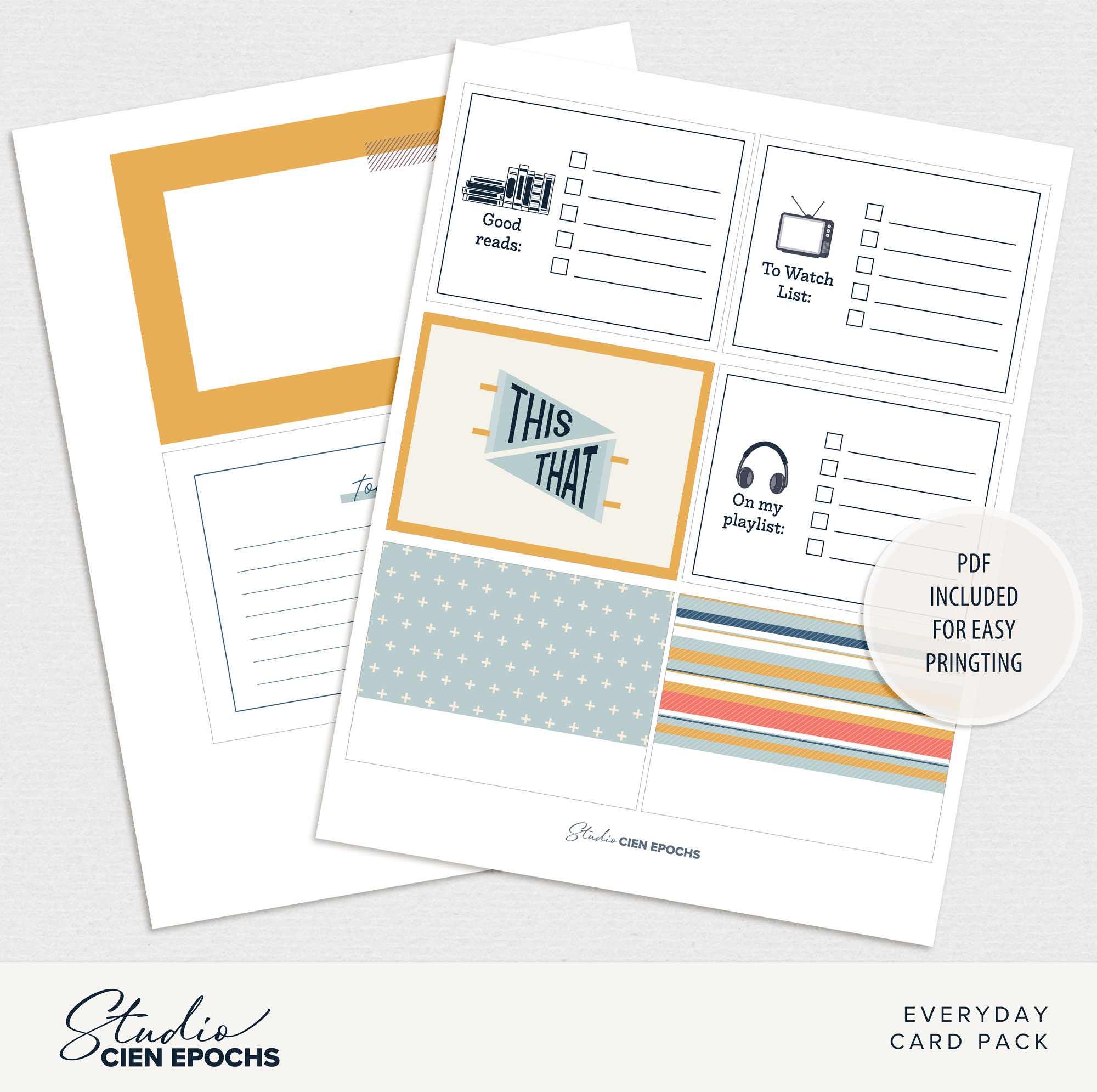 Everyday Journaling Cards Project Life Cards - Etsy
