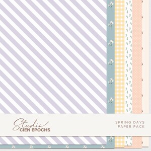 Spring Days Digital Scrapbooking Papers - Etsy