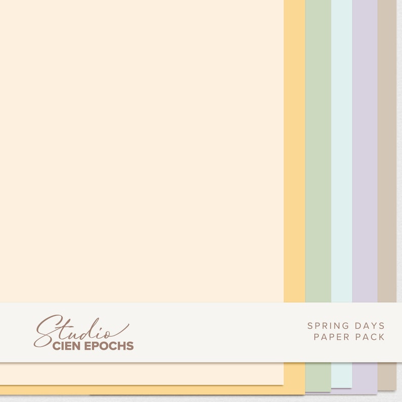 Spring Days Digital Scrapbooking Papers - Etsy