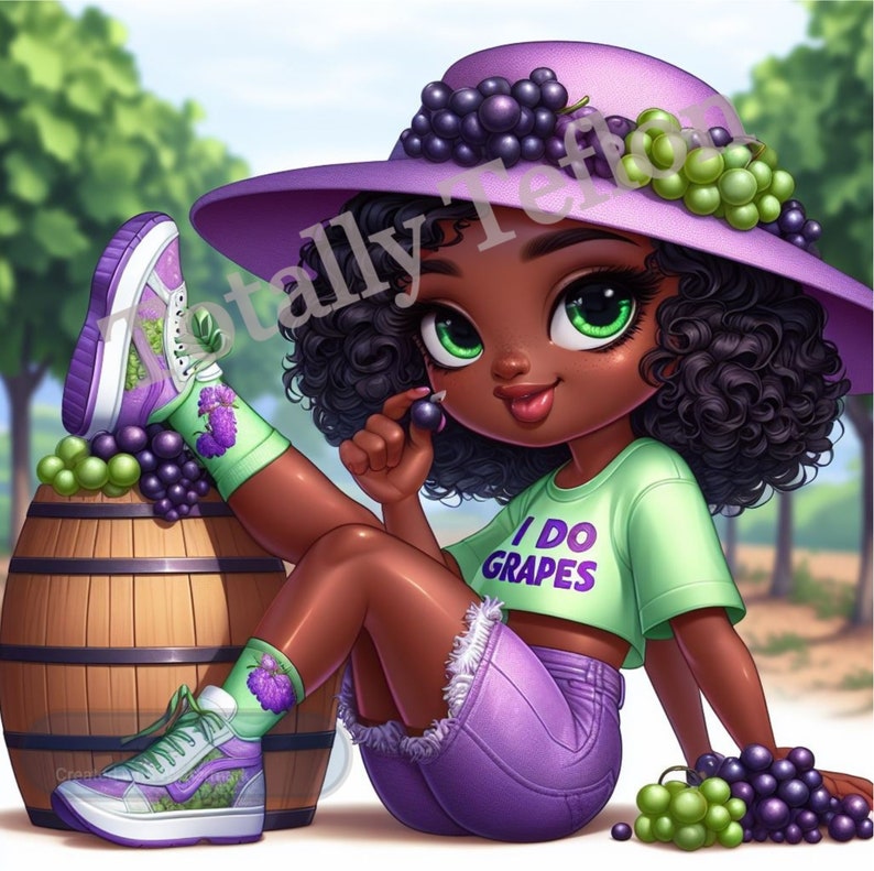 Fun, Fruitful Cartoon Chibis - Etsy