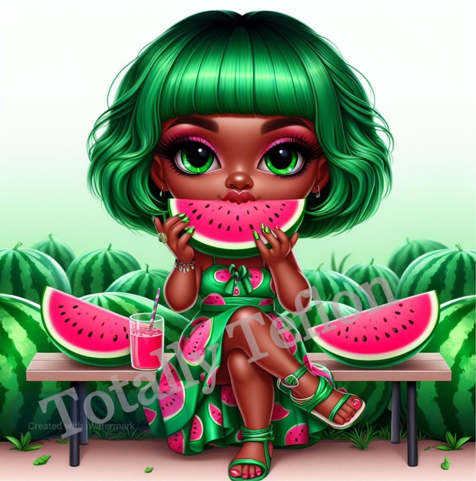 Fun, Fruitful Cartoon Chibis Cont'd - Etsy