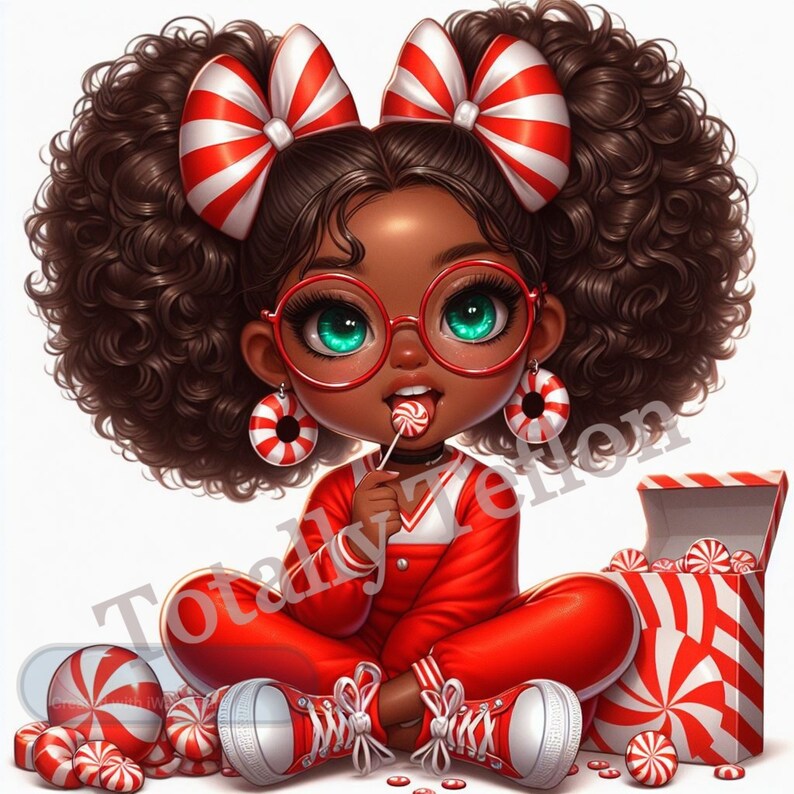 Christmas Cartoon Chibis, Fun Playful Stylish. - Etsy