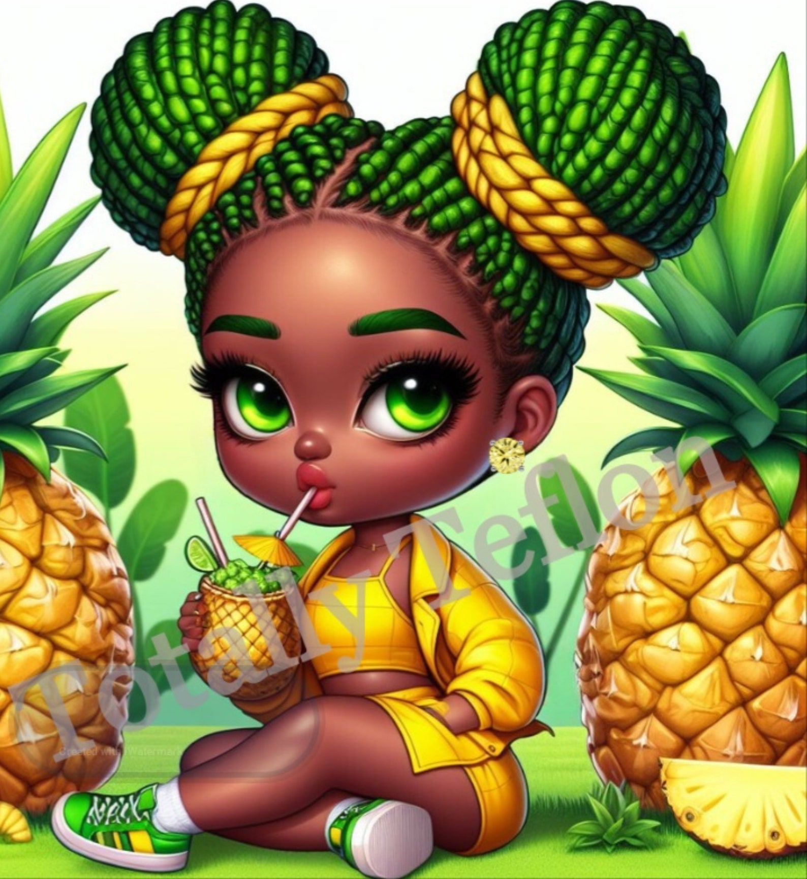 Fun, Fruitful Cartoon Chibis Cont'd - Etsy