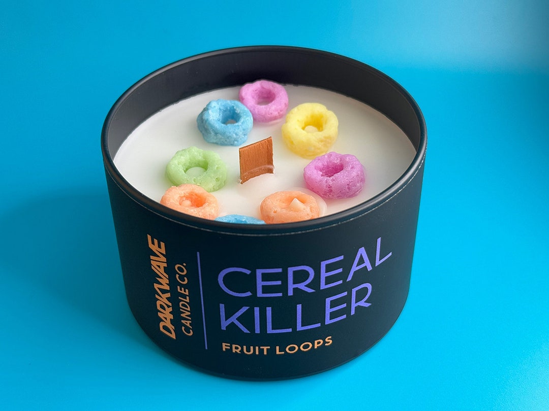 Cereal Killer Candle | Fruit Loop Candles, Cereal Scented Candles, Breakfast Candles, Gothic ...
