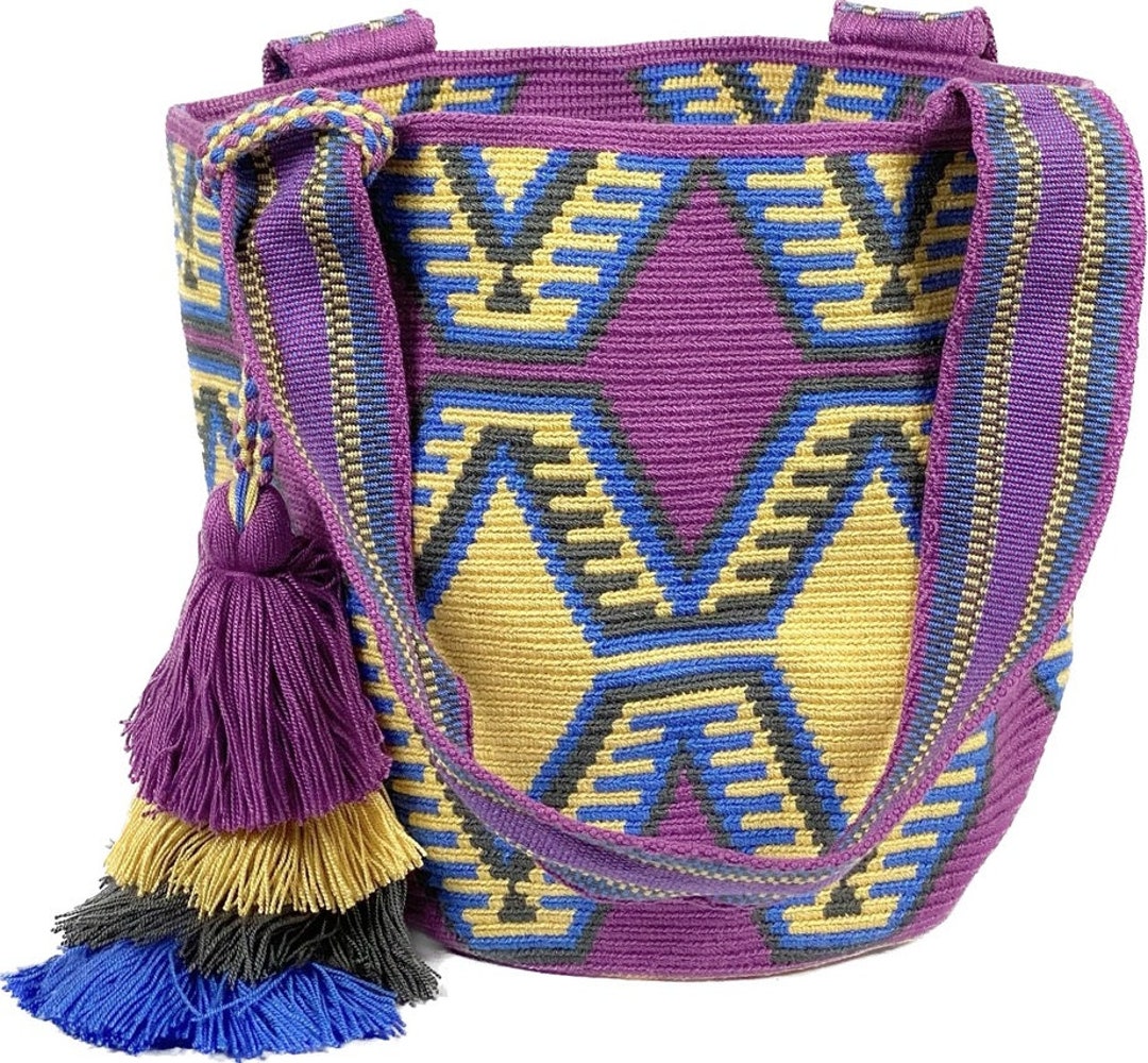 Colombia Wayuu Mochila Bag Handmade Tote Crossbody Handbag Indigenous ...