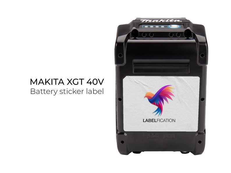 Makita 40V XGT Battery Sticker Label - Etsy