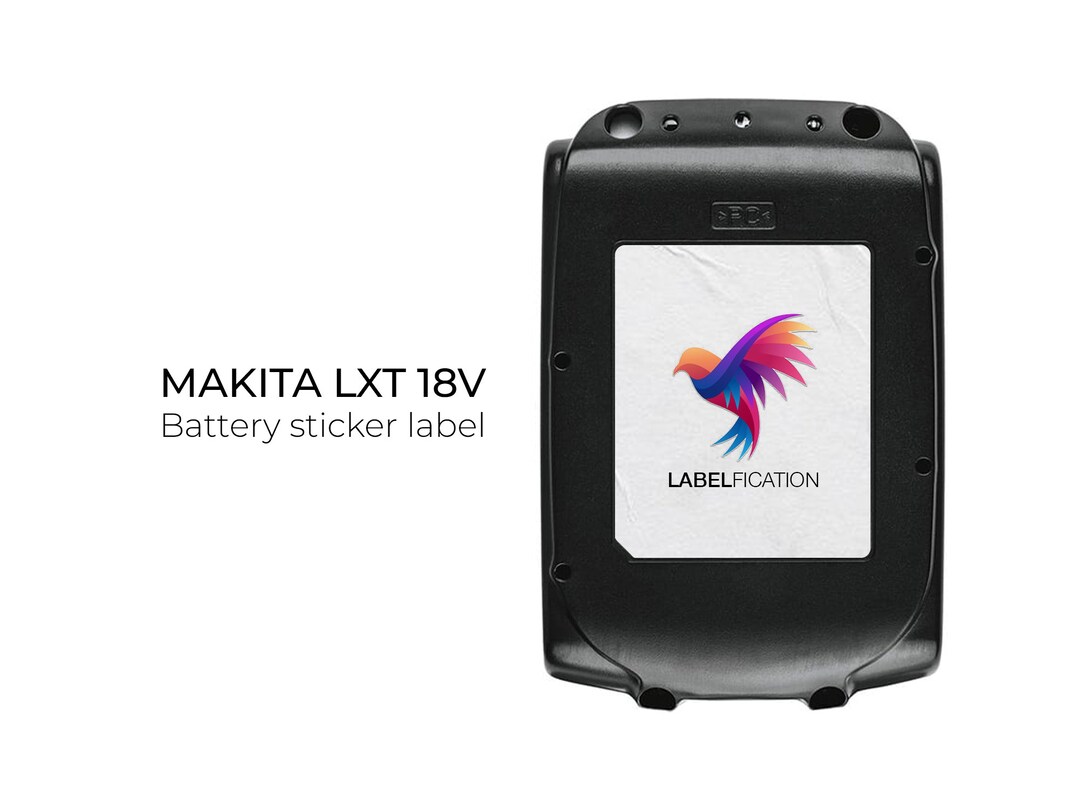 Makita 18V LXT Battery Sticker Label - Etsy