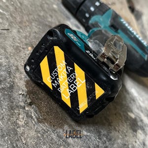 Makita 12V CXT Custom Personal Battery Label - Etsy