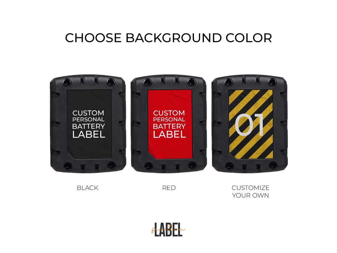 Milwaukee 12V M12 Custom Personal Battery Label - Etsy
