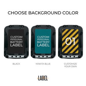 Makita 12V CXT Custom Personal Battery Label - Etsy