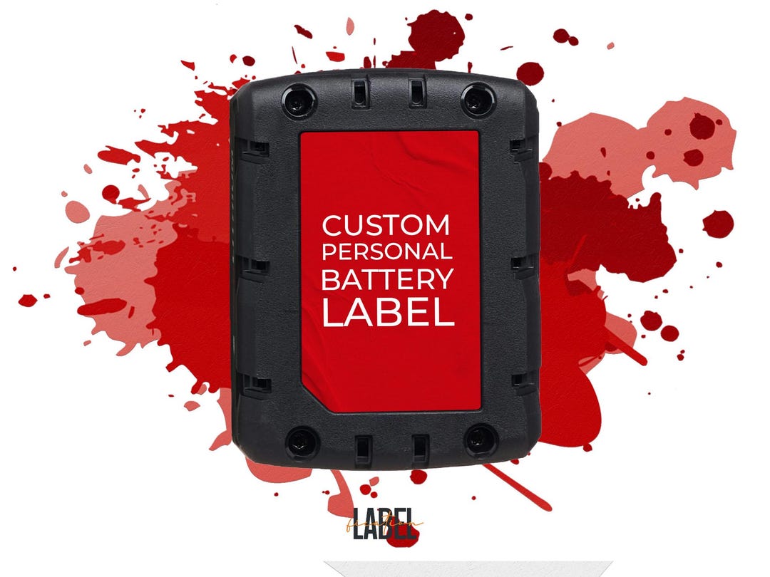 Milwaukee 12V M12 Custom Personal Battery Label - Etsy