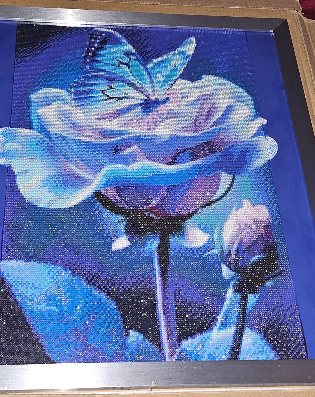 Blue Rose Diamond Art - Etsy