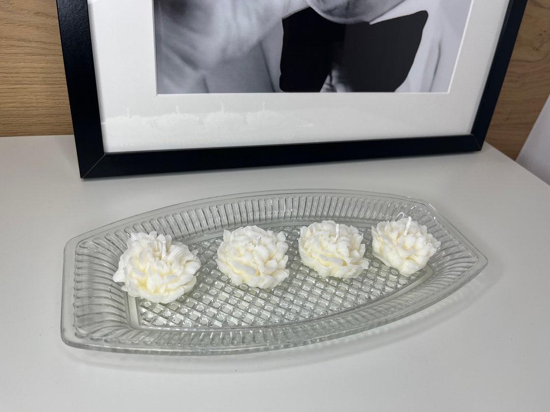 Rosette, Candles, Rapeseed Wax, Handmade, Design, Handmade Candles ...