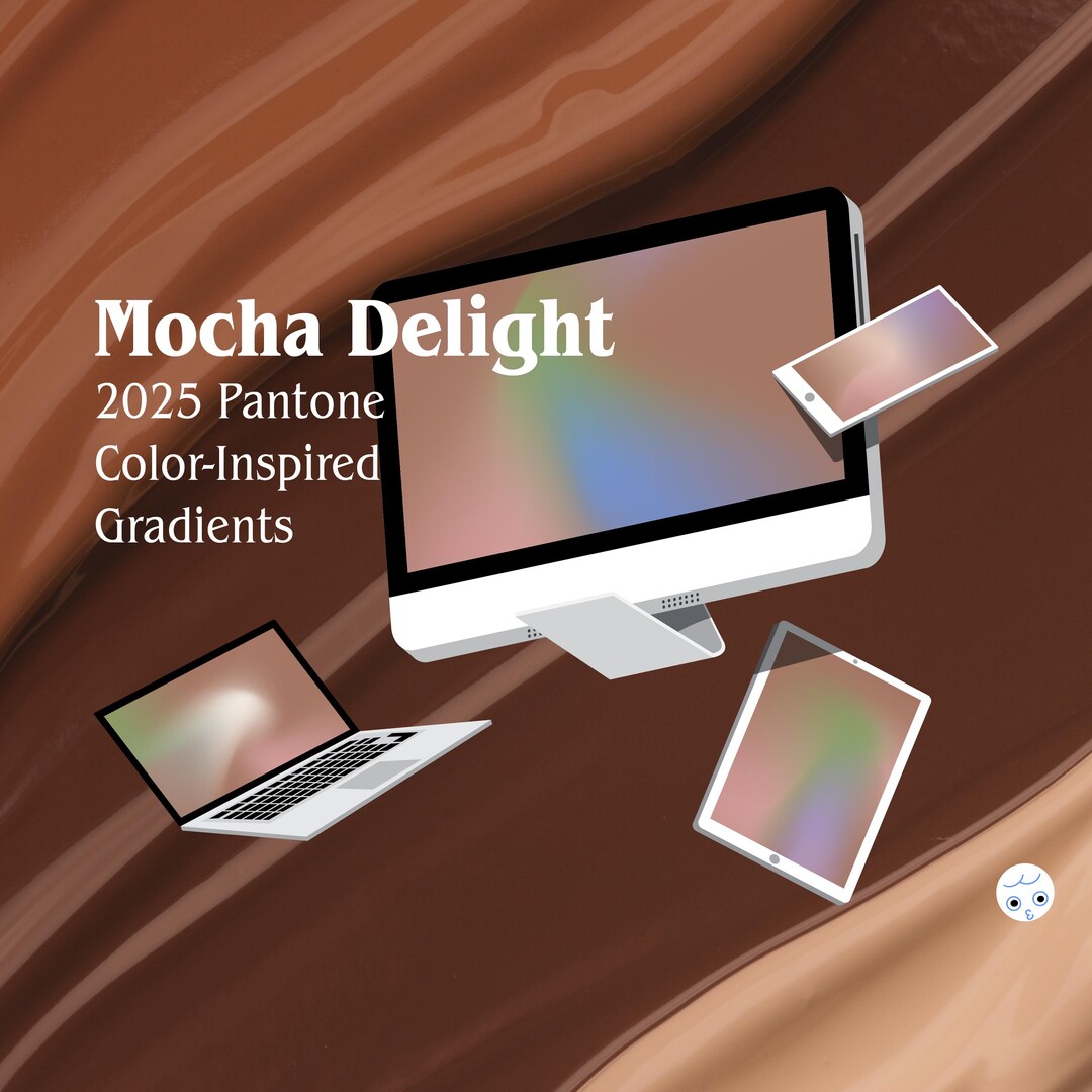 Phone Wallpaper Digital Mocha Delight 2025 Pantone Color-inspired ...
