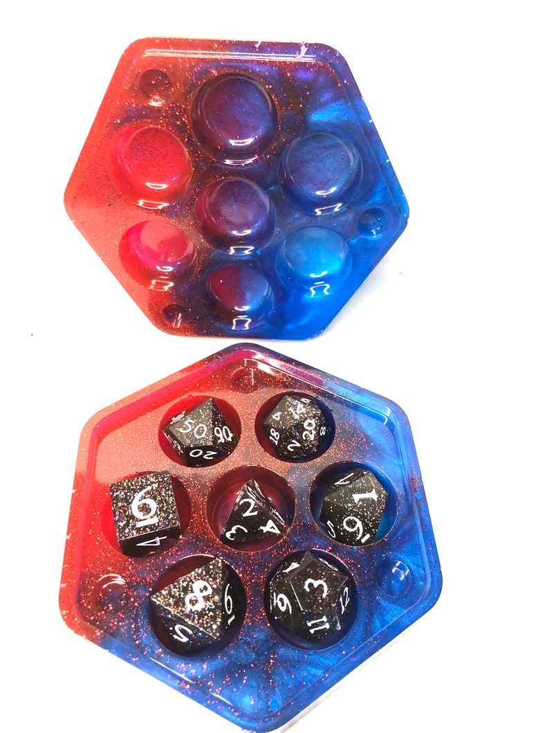 DND Dice Case/dnd/dungeons and Dragons/dnd Dice Tray/epoxy Resin/dnd ...