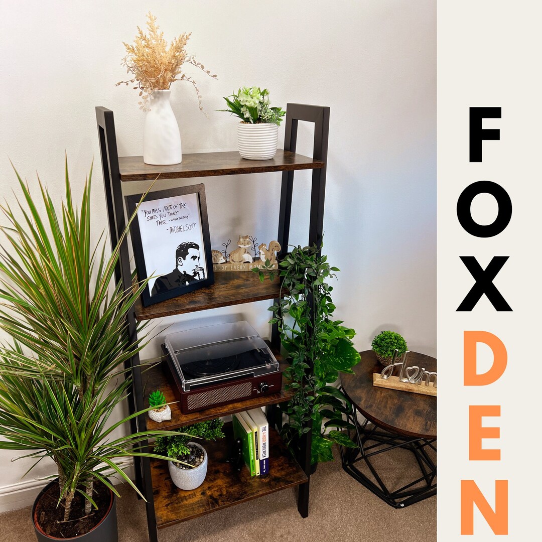 Rustic Bookcase for Living Room Display Unit Wooden Bookshelf - Etsy UK