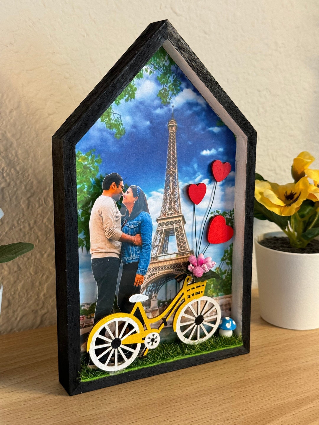 Personalized Photo Plaque, 3D Custom Miniature, Couples Gift, Table Top, Wall Decor, Handmade ...