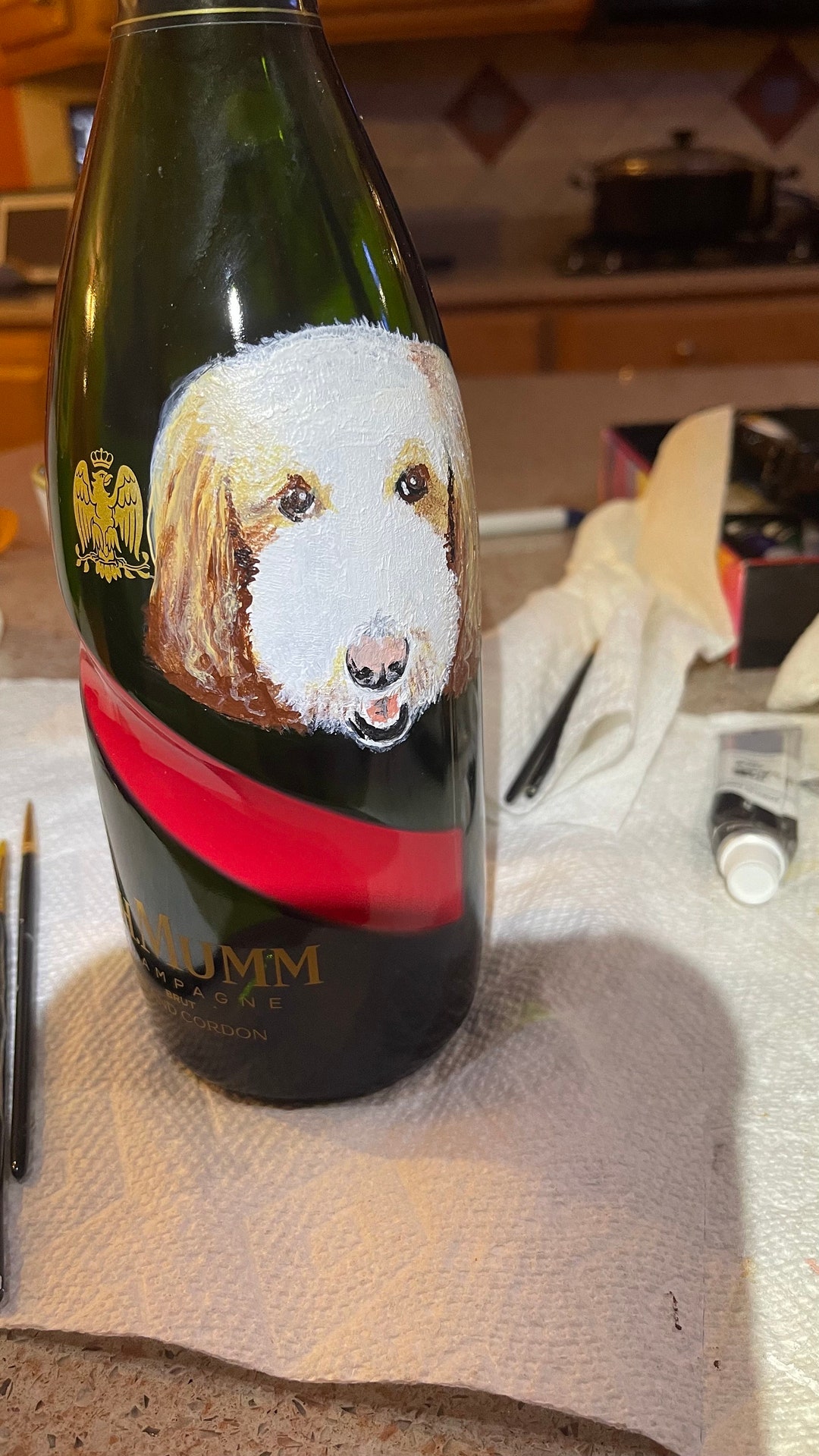 Personalized Custom Hand-painted Bottle Art - Etsy