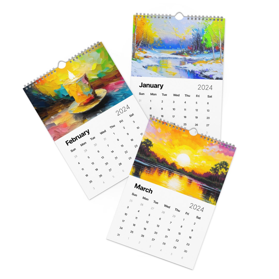 Wall Calendar 2024, Farmhouse Wall Calendar, Cottagecore Wall Calendar ...