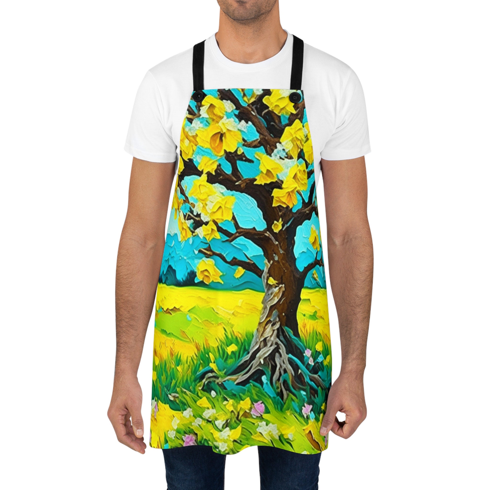 Kitchen Apron Tree Apron Durable Lightweight Unique Gift Idea Clothing ...
