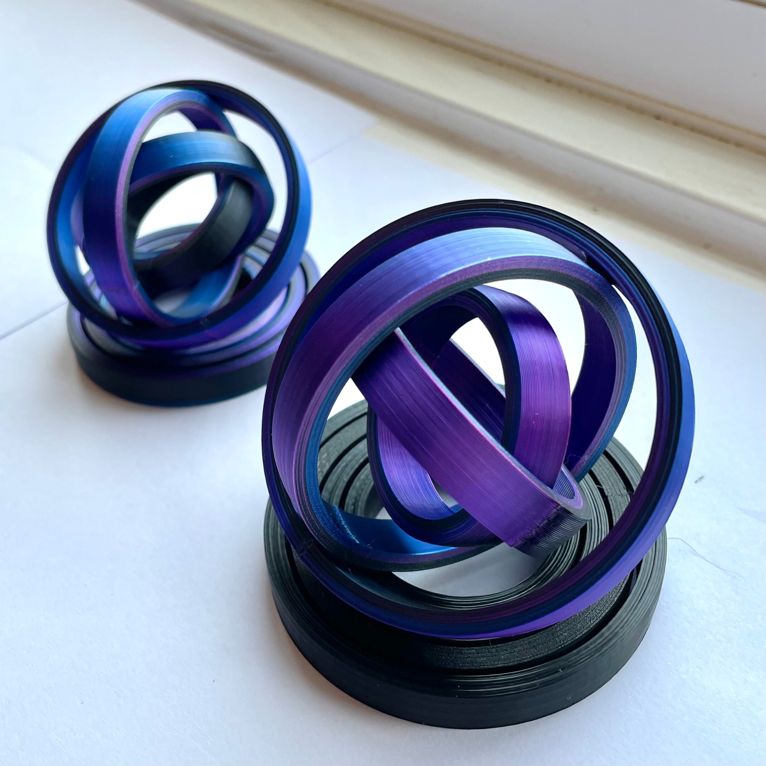 3D Printed Galactic Gyro Fidget Gyro Spinner Ultimate Tinker Toy EDC ...
