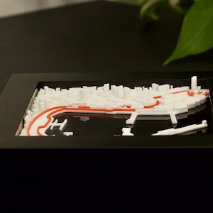 F1 Monaco Circuit 3D Art: Formula One Track Decor - Etsy