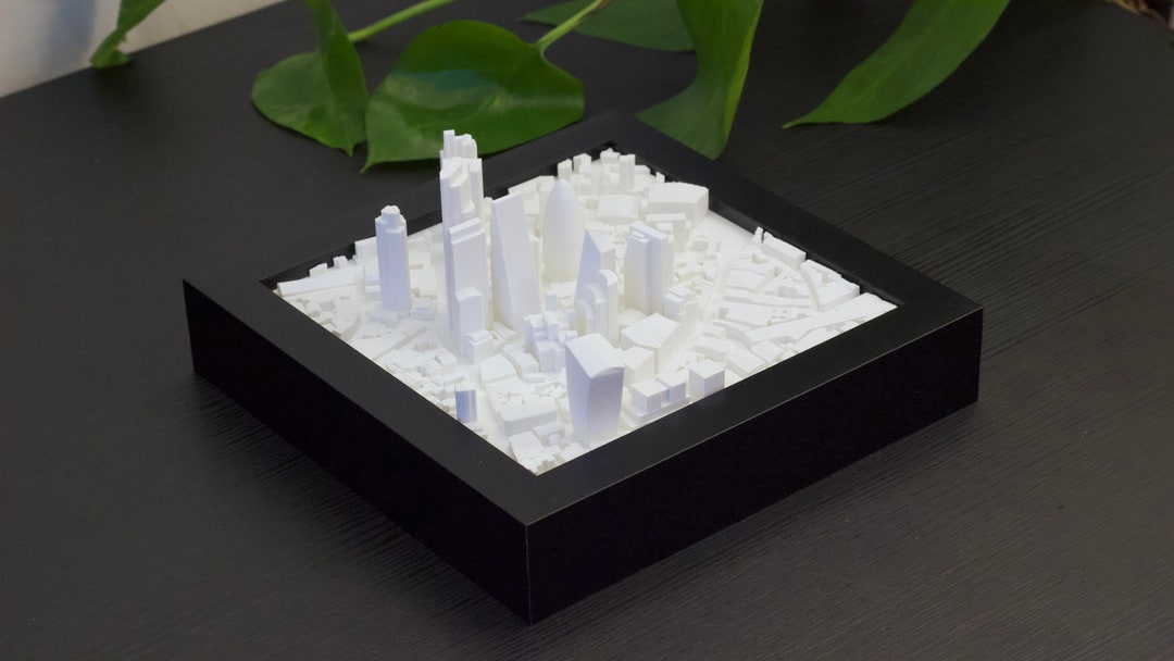 City of London Wall Art Decor | 3D London Skyline Decor | Architectural ...