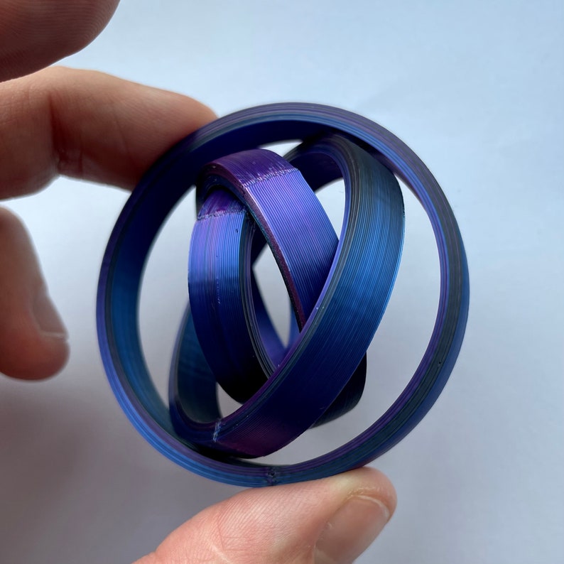 3d Printed Galactic Gyro Fidget Gyro Spinner Ultimate Tinker Toy Edc Toy Stocking Filler Etsy